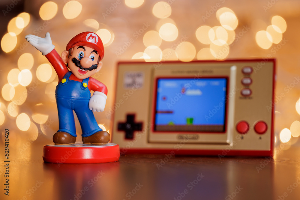 MOSCOW, RUSSIA - September 08, 2022: Super Mario Bros figure character ...