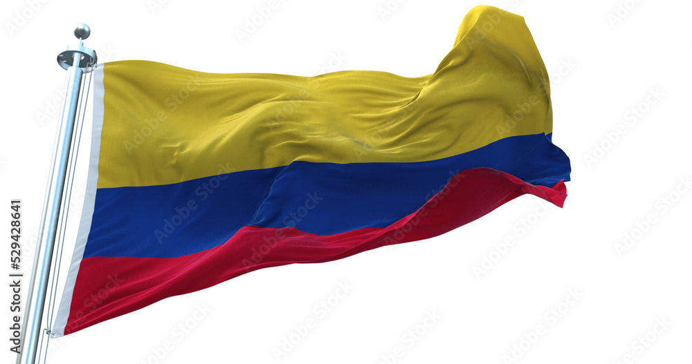 Colombia flag on transparent background 4k Stock Illustration | Adobe Stock