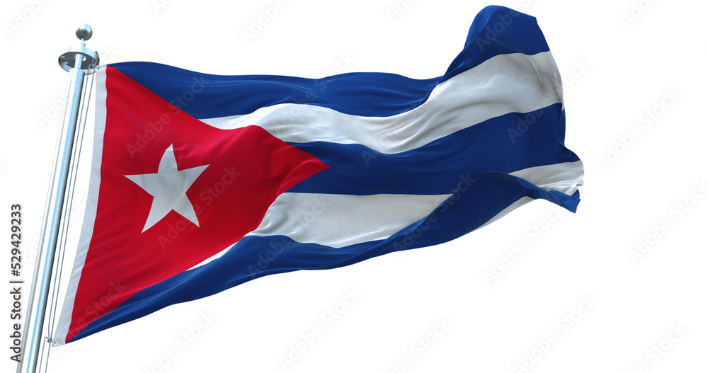 Cuba flag on transparent background 4k Stock Illustration | Adobe Stock