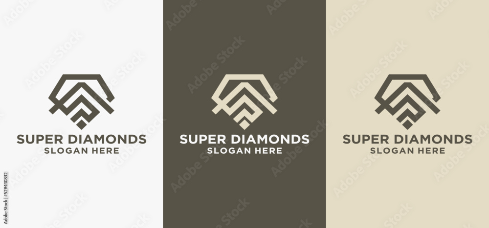 a collection of S Diamond Logos, Diamond logos with the initial letter ...