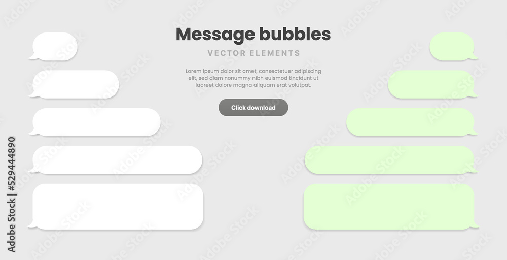Message Smartphone Template Mobile Chatting Sms App Template Bubbles Message Bubbles Chat On
