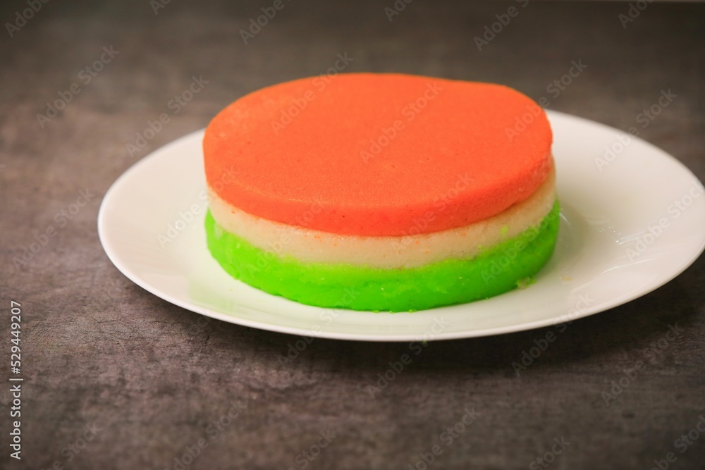 tri color indian flag inspired food Stock Photo | Adobe Stock