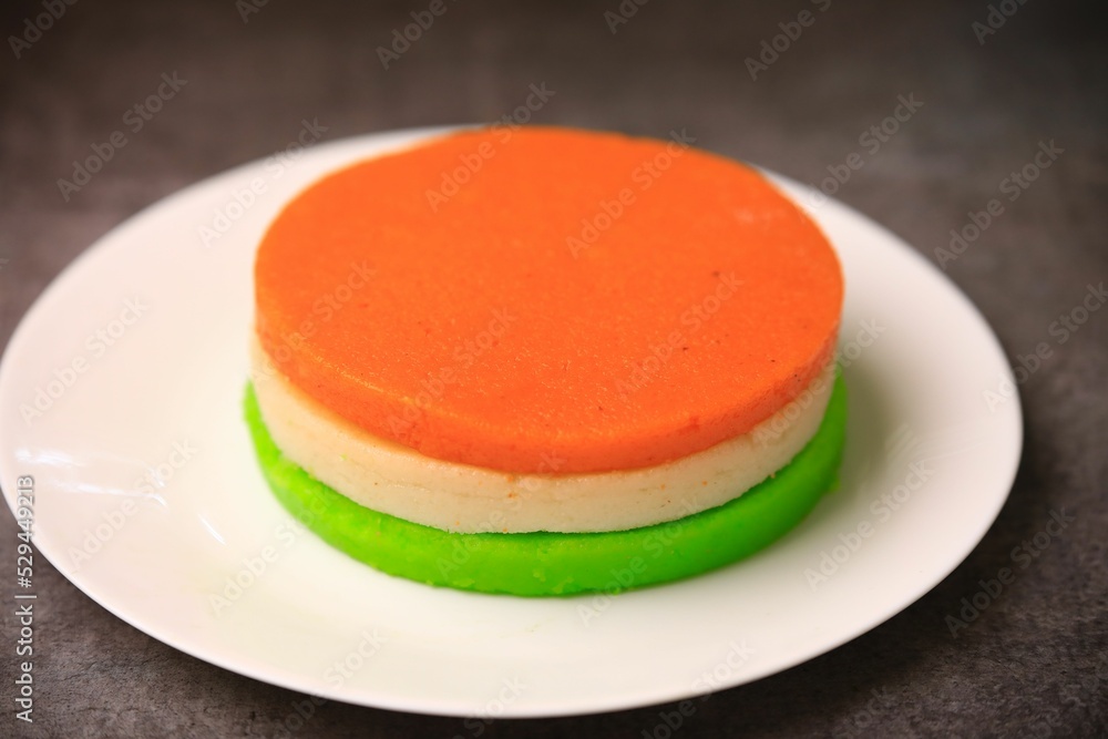 tri color indian flag inspired food Stock Photo | Adobe Stock