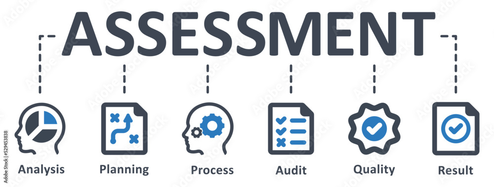 Assessment icon - vector illustration . Assessment, analysis, audit ...