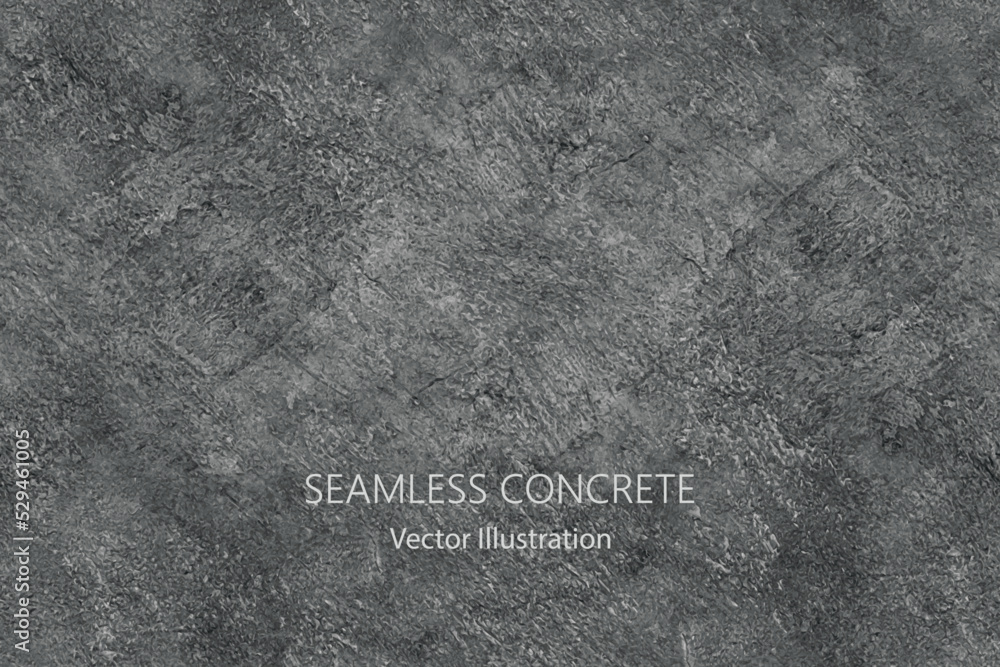 Seamless vector gray concrete texture. Stone wall background. Stock ...