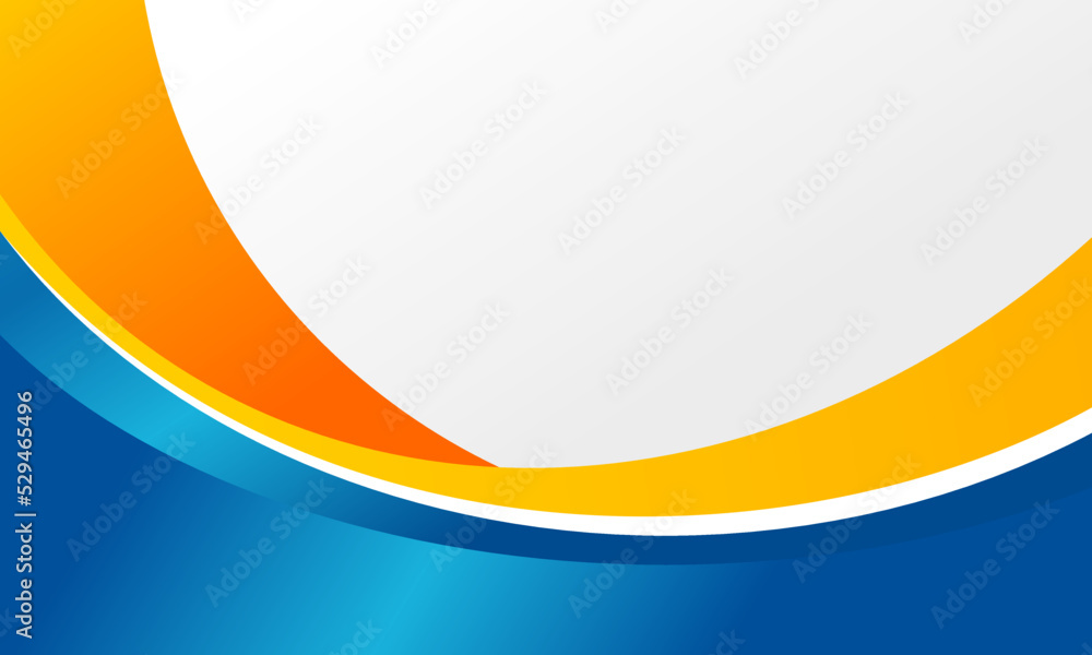Blue and yellow curve banner background Stock Vector | Adobe Stock