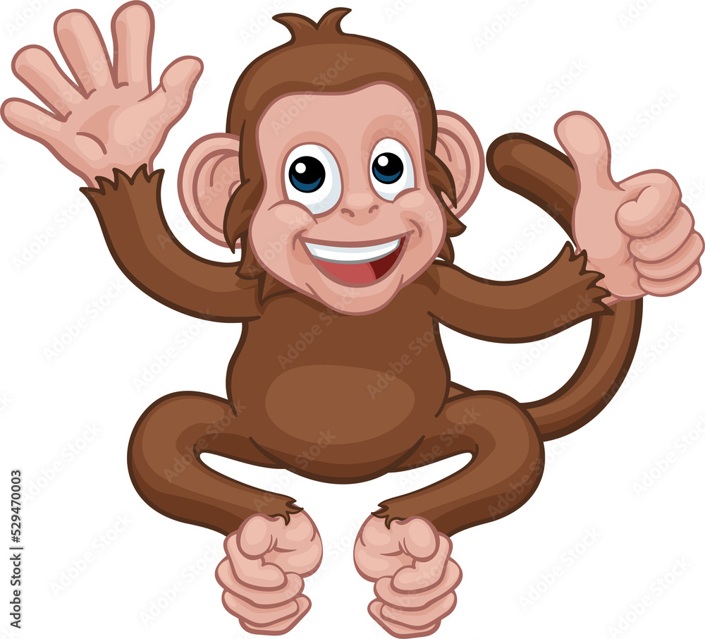 Waving Monkey Animation