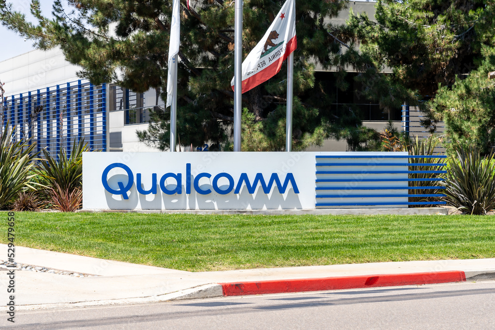 San Diego, California, USA - July 9, 2022: Qualcomm headquarters in San ...