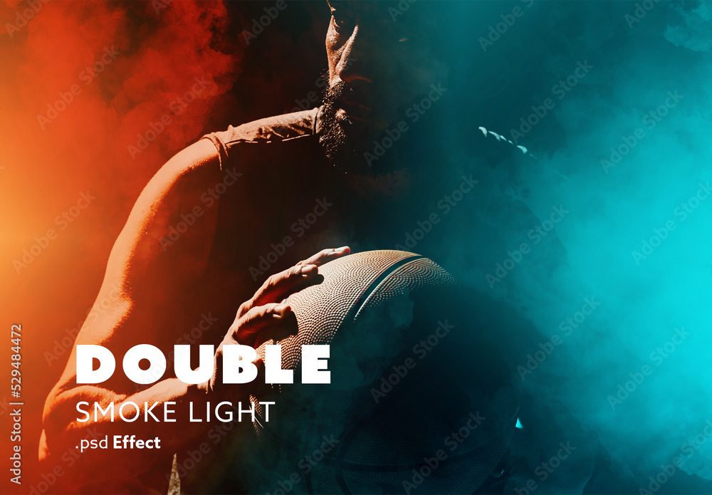 Double Smoke Light Effect Stock Template | Adobe Stock