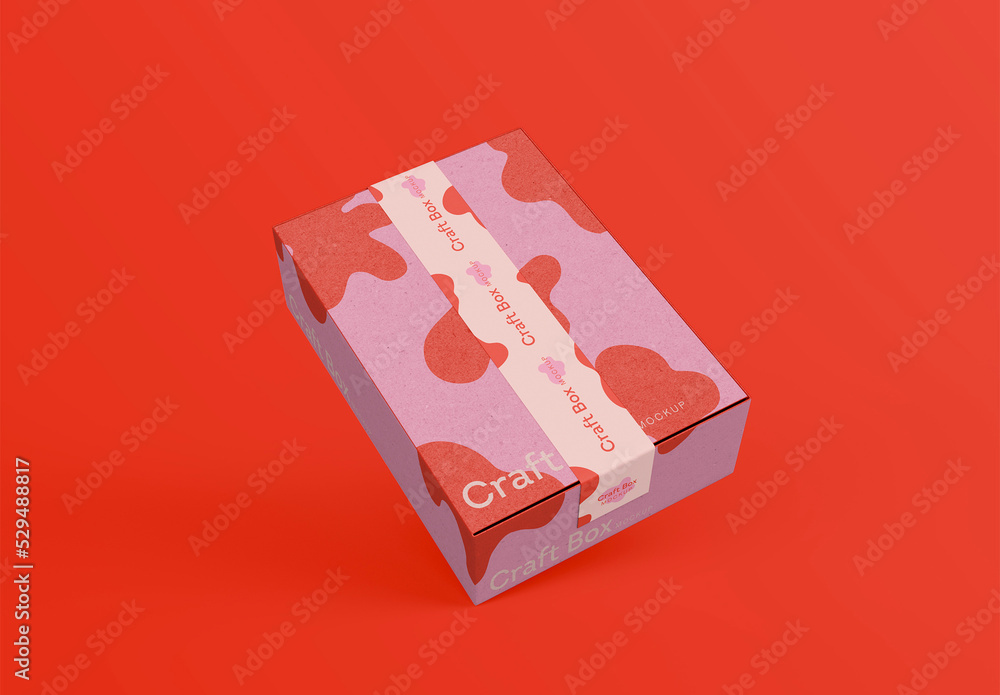 3D Box Mockup Stock Template | Adobe Stock