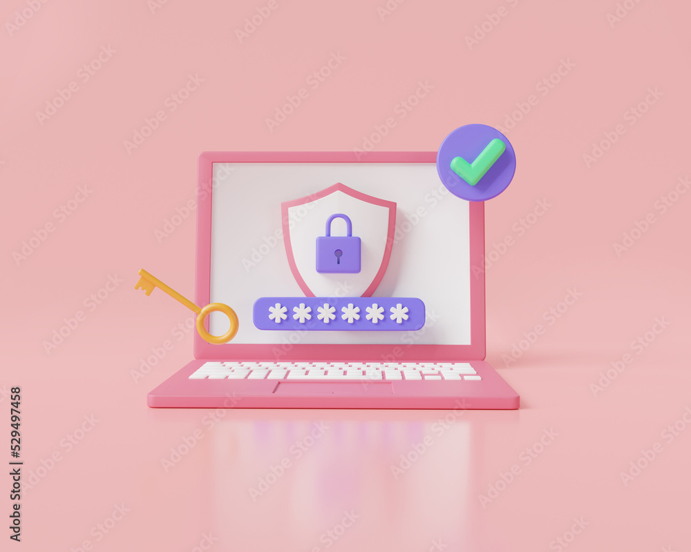 Laptop screen with lock icon and password. Locked laptop screen, laptop ...