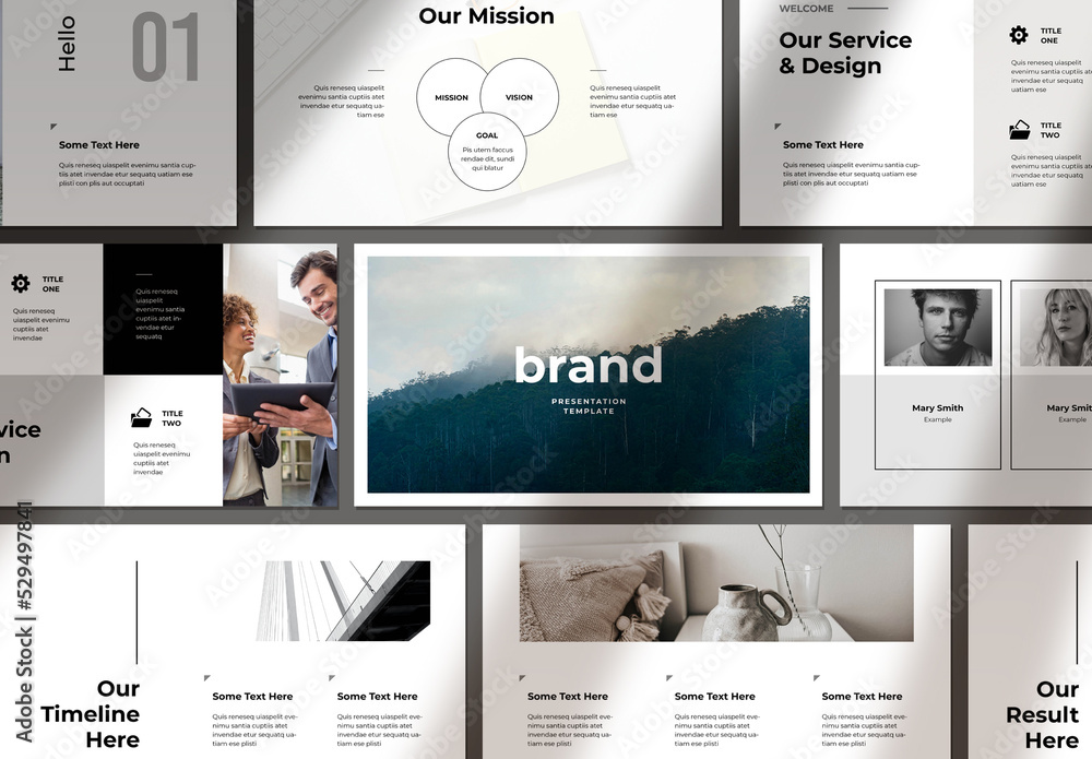 Brand Presentation Layout Stock Template | Adobe Stock