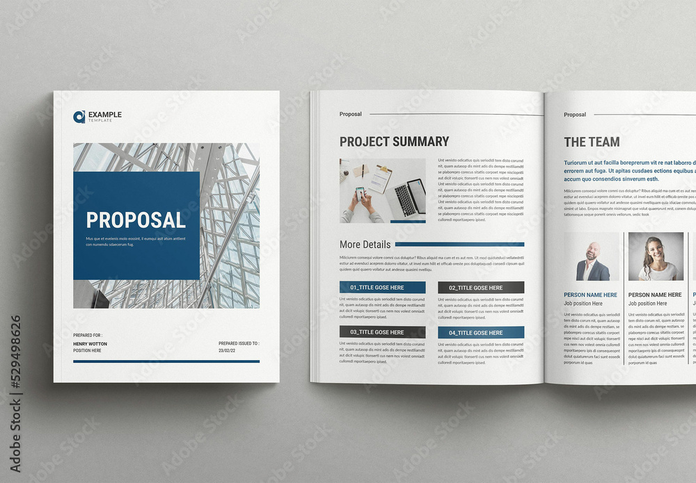 Proposal Layout Stock Template | Adobe Stock