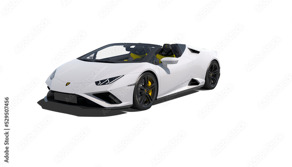 lamborghini huracan convertible car transparent background 9 Stock ...
