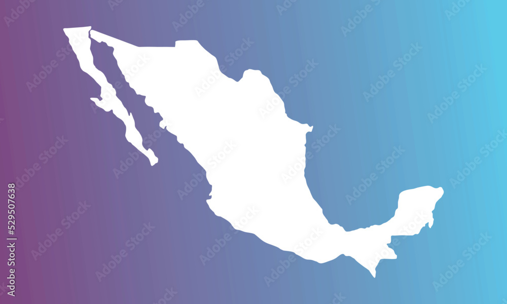 mexico map background with blue and purle gradient Stock Vector | Adobe ...