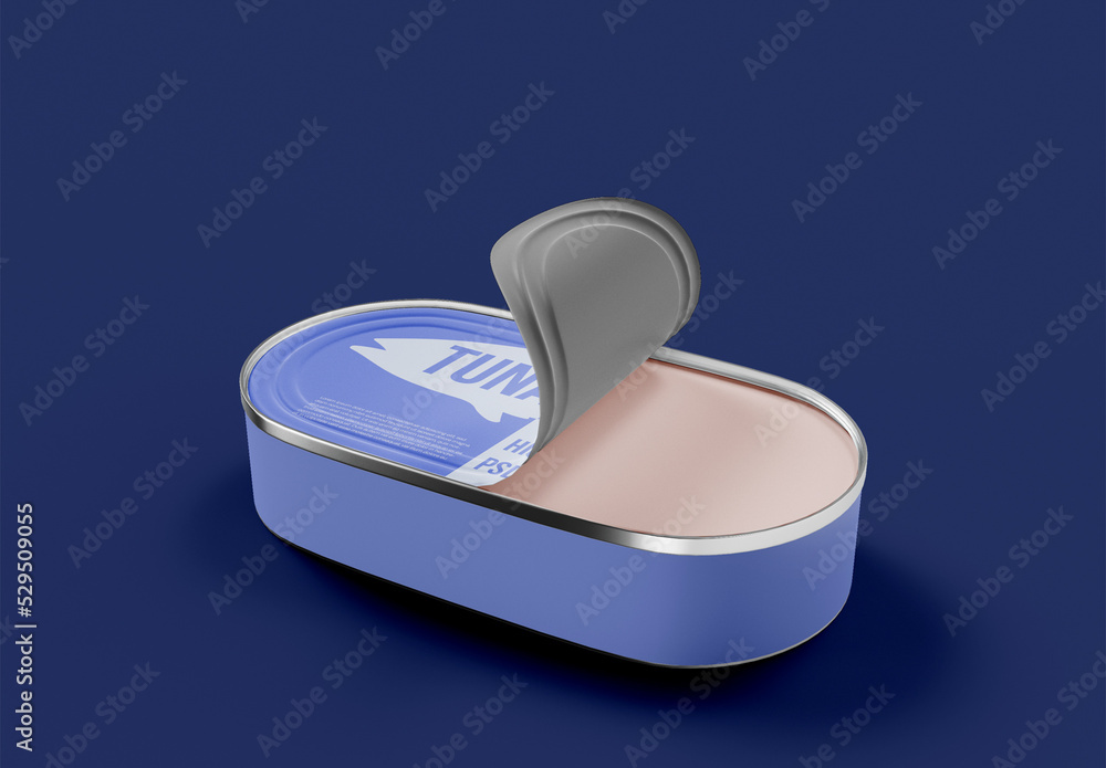Tuna Can Mockup Stock Template | Adobe Stock