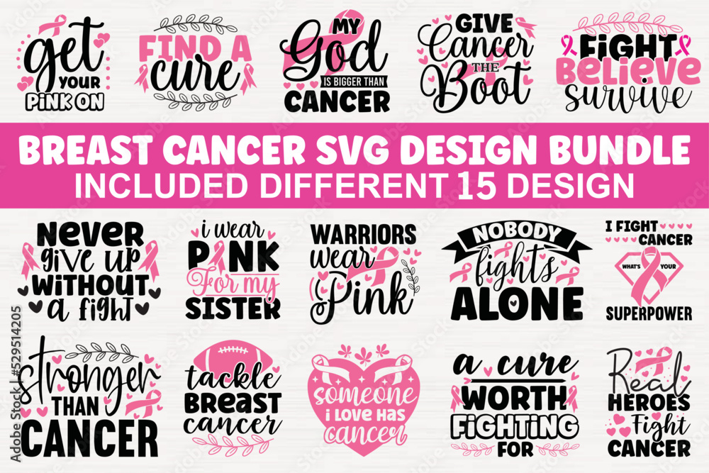 breast cancer svg bundle,breast cancer svg design, cricut design space ...
