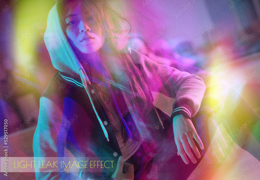 Light Leak Image Effect Stock Template | Adobe Stock