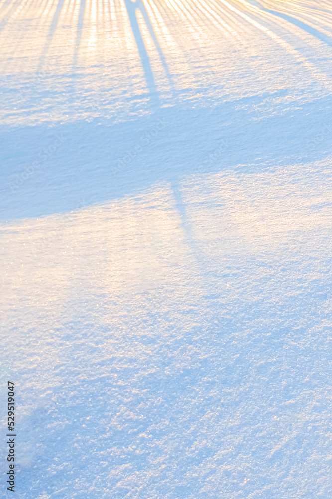 Natural snow texture. Smooth surface of clean fresh snow. Snowy ground ...