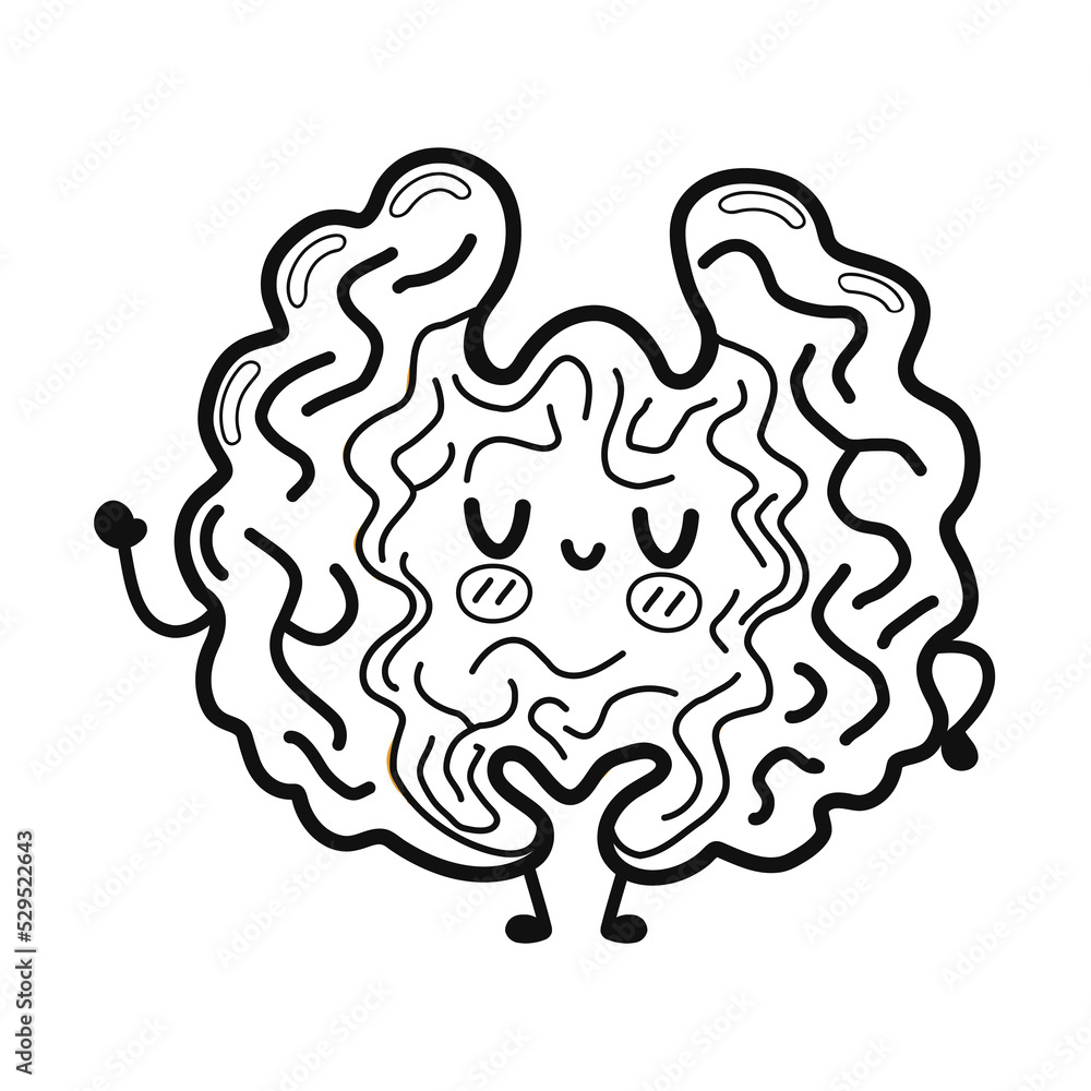 Walnut characters. Vector kawaii line cartoon style illustration. Cute ...