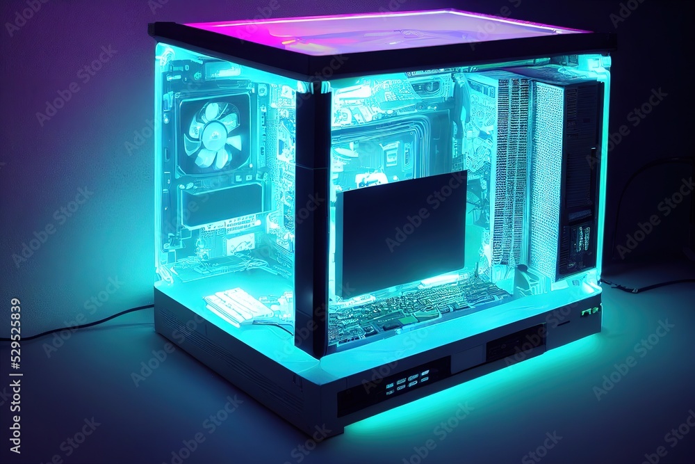 The concept of a new generation computer system unit model.3D ...