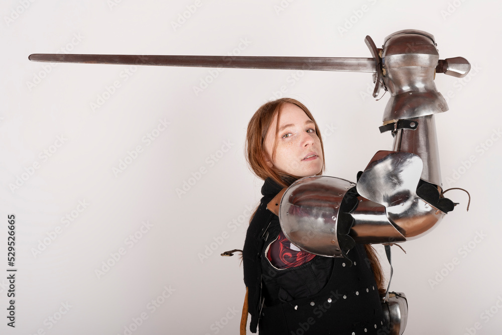 History of the Middle Ages. Portrait of a beautiful medieval female ...