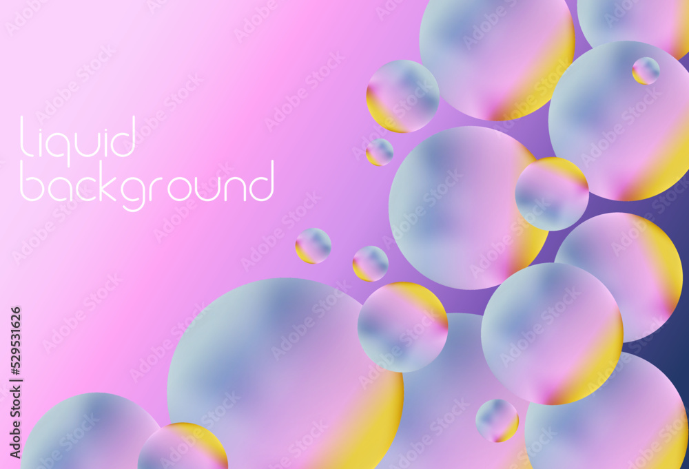 Liquid color background design. luid gradient shapes composition. Stock ...
