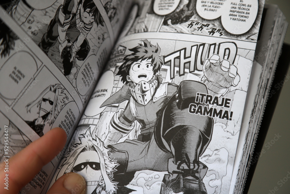 Anime Book. Japanese manga. My Hero Academy number 12. Reading for ...