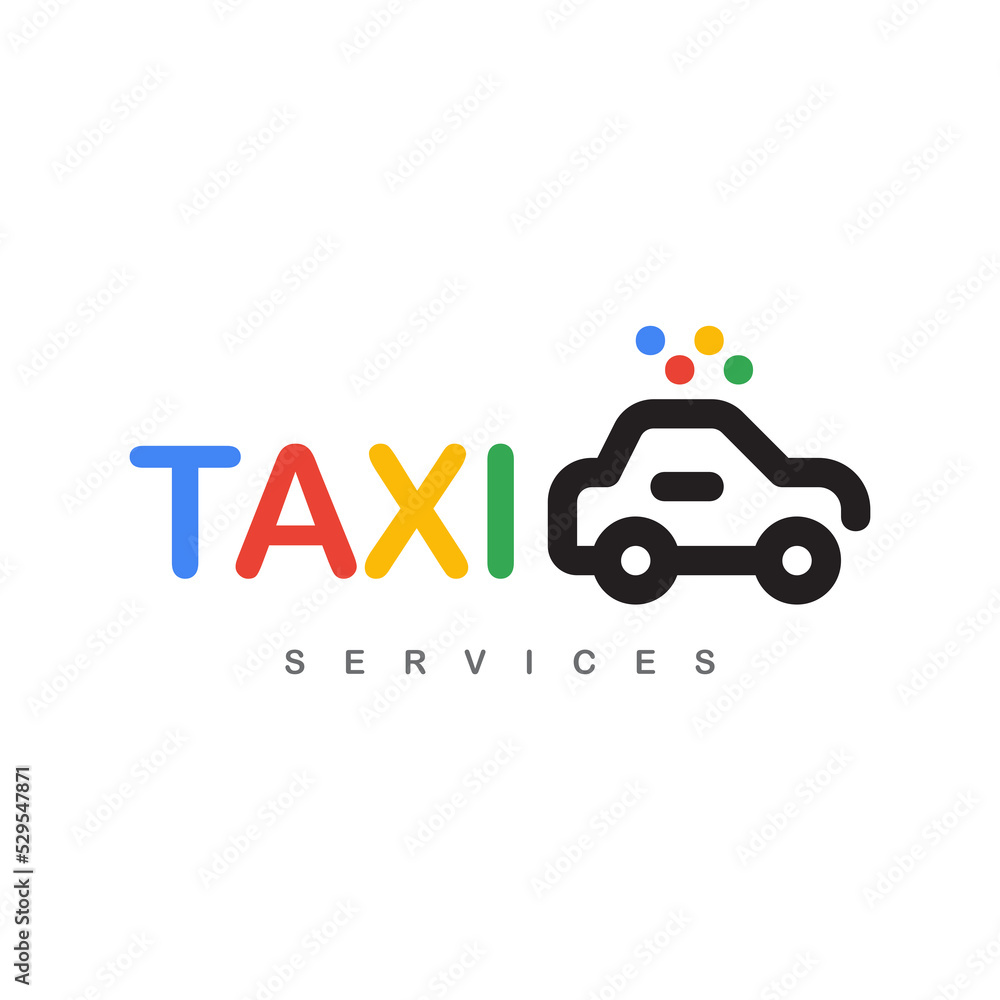 taxi cab service logo design illustrationtaxi cab service logo design ...