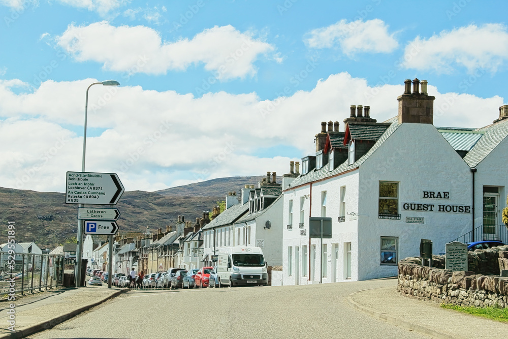 Small town in Ullapool. Ullapool is a port and a village in Ross and ...