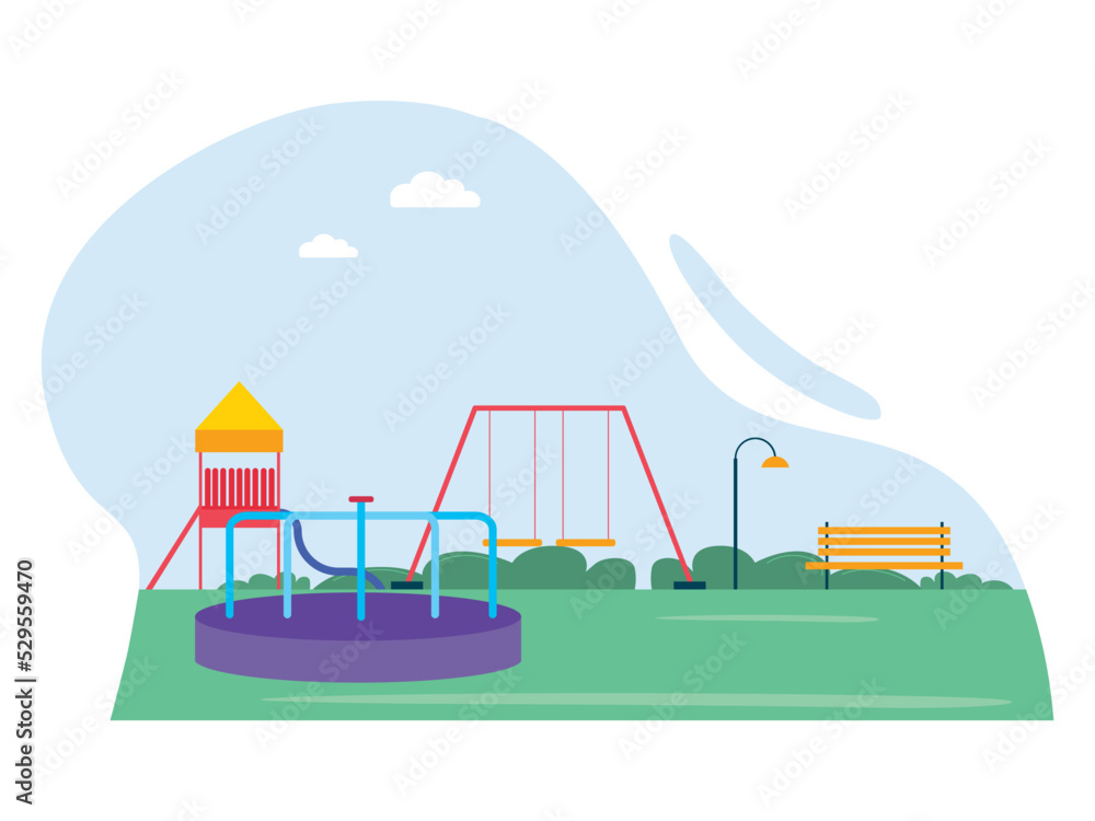 Design park and playground in outdoor. Playgrounds are essential for ...