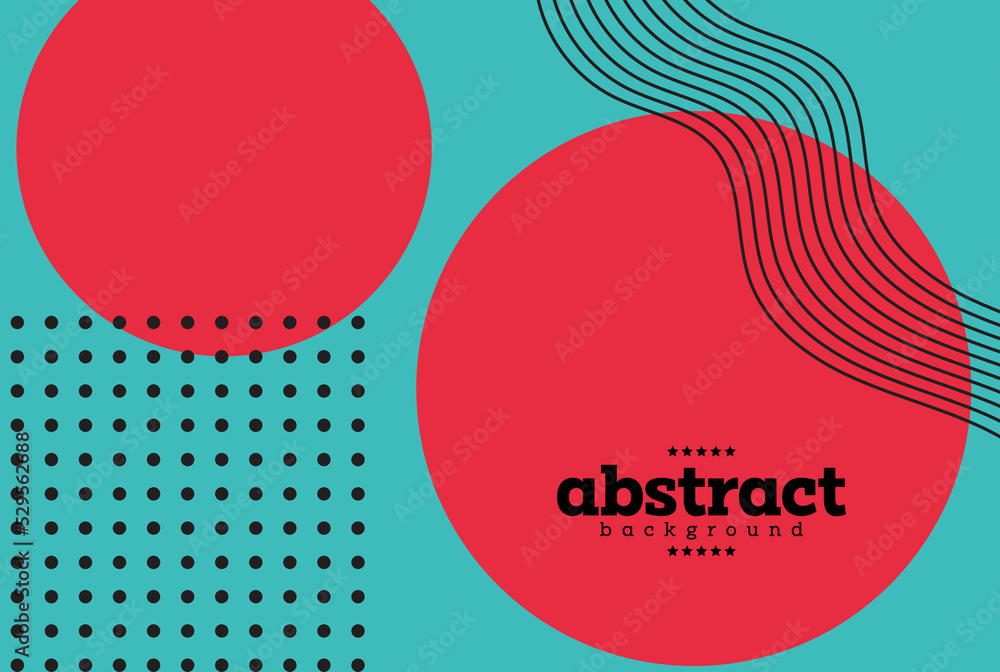 shere shape with ocean wave line ade square dots geometry theme ...