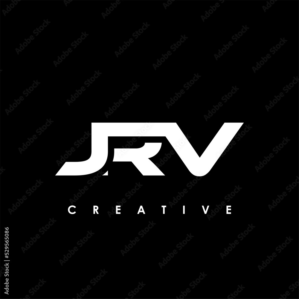 JRV Letter Initial Logo Design Template Vector Illustration Stock ...