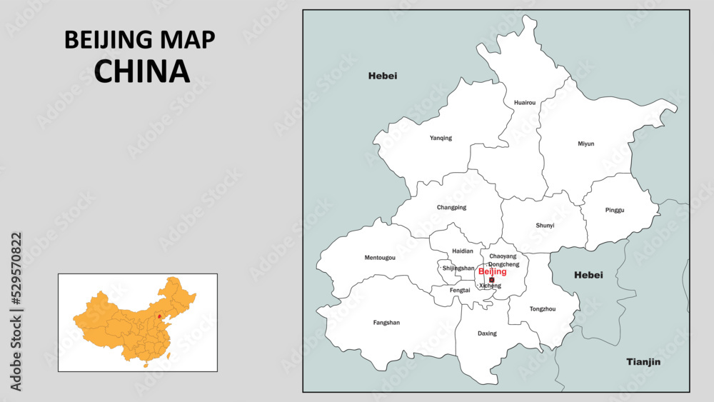 Beijing District Map