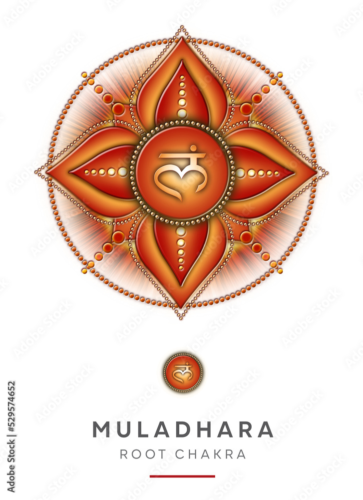 ROOT CHAKRA (1. Chakra, Muladhara) Chakra Symbols, Root Chakra ...