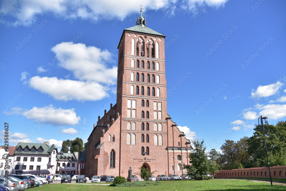 Braniewo, miasto, na, Warmii, zabytki, atrakcje, architektura, Stock ...