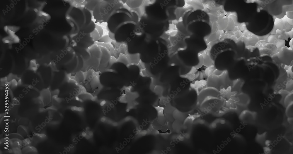 3d shapes floating in space made in blender Stock Photo | Adobe Stock