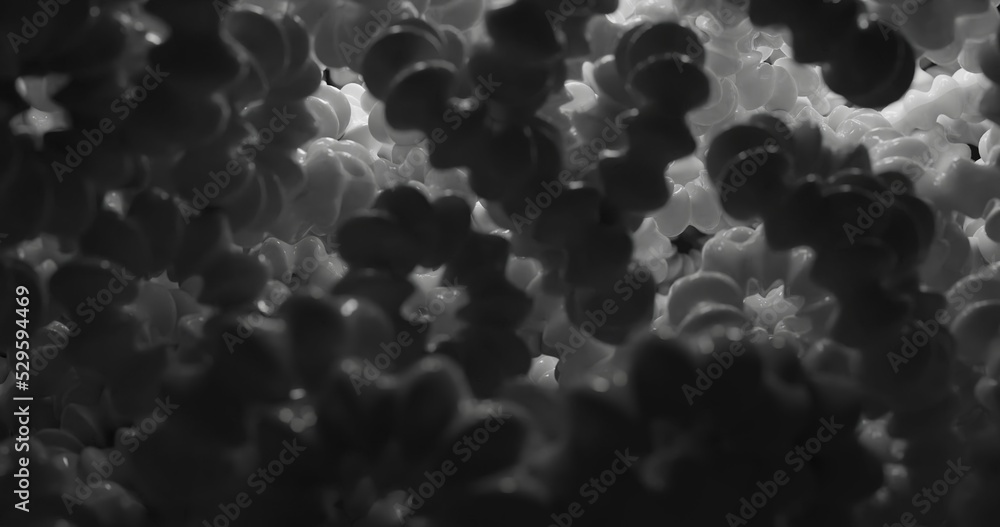 3d shapes floating in space made in blender Stock Photo | Adobe Stock