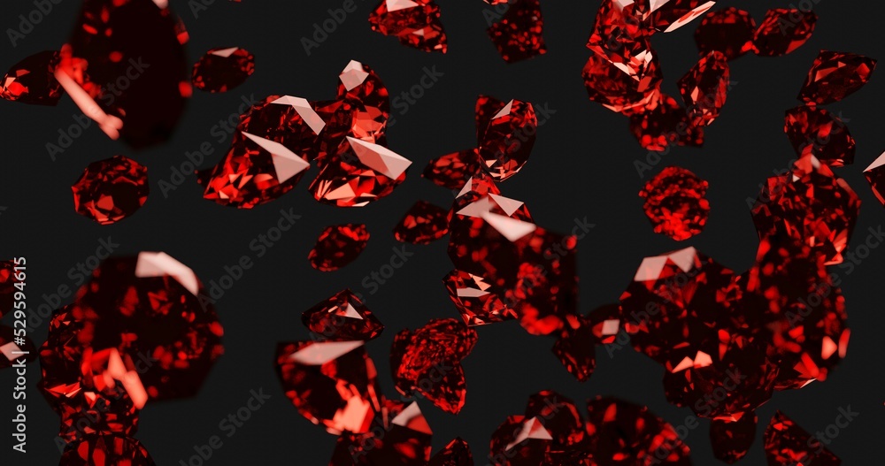 3d shapes floating in space made in blender Stock Illustration | Adobe ...