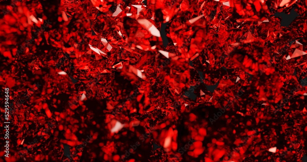 3d shapes floating in space made in blender Stock Photo | Adobe Stock