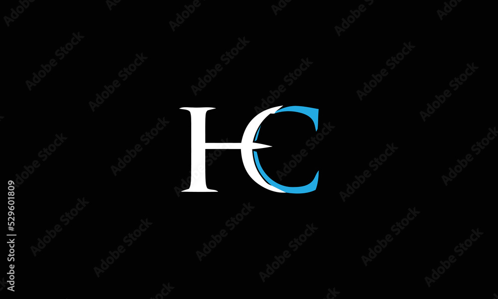 Alphabet letter icon logo HC Stock Vector | Adobe Stock