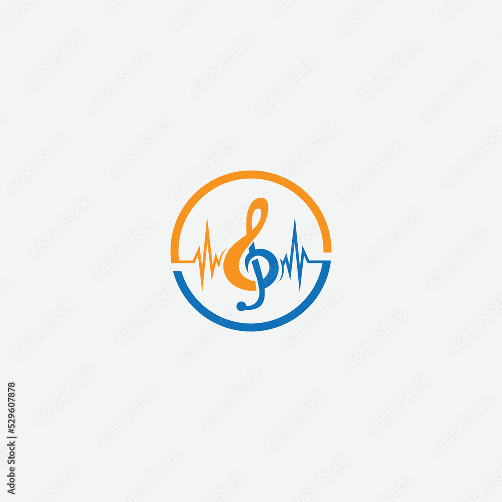 logo for music company Stock Vector | Adobe Stock