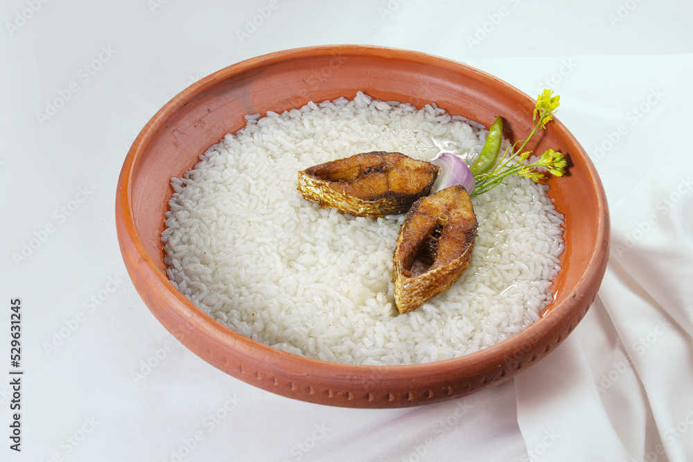 Panta ilish Bengali new year festive dish. Boishakh panta ilish with ...