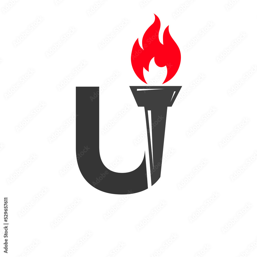 Letter U Fire