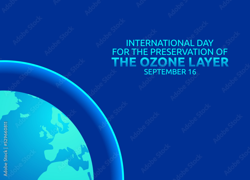 vector graphic of international day for the preservation of the ozone ...