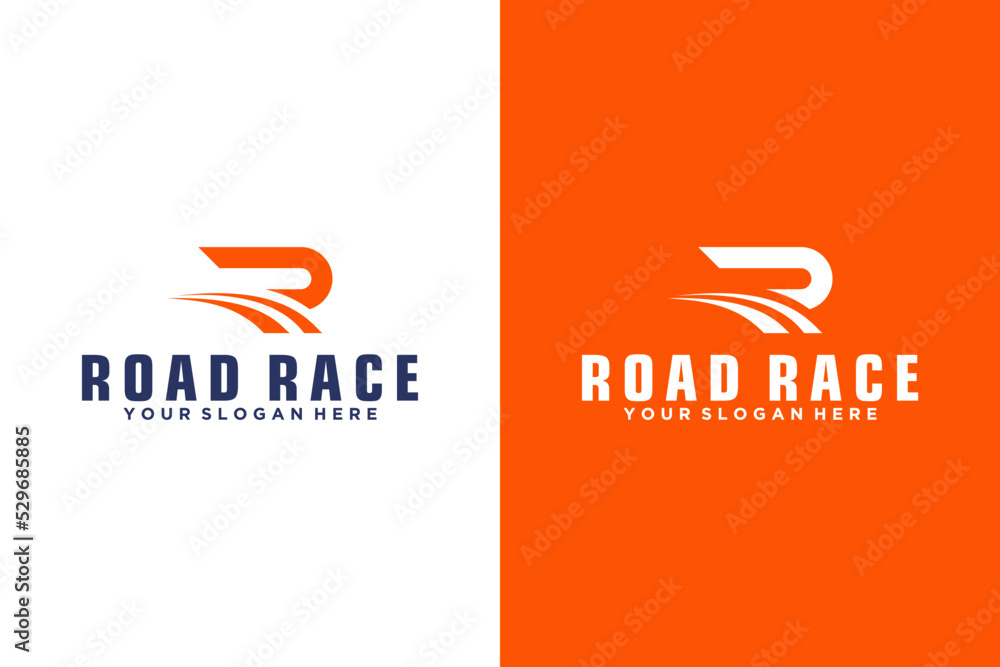 road logo design inspiration and the letter R, design for automotive ...