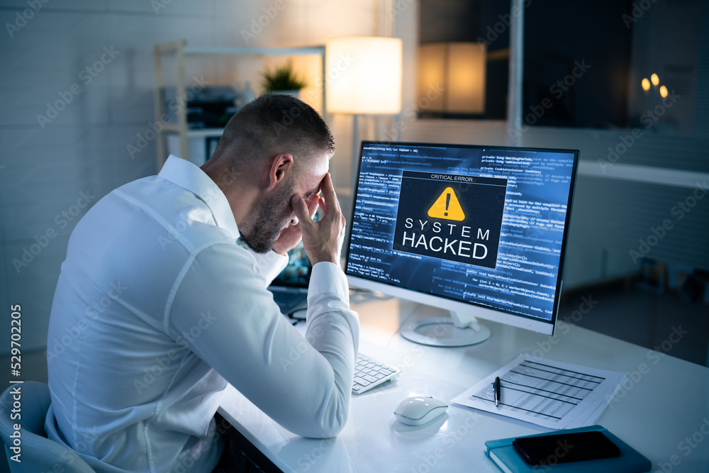 Ransomware Malware Attack And Breach Stock Photo | Adobe Stock