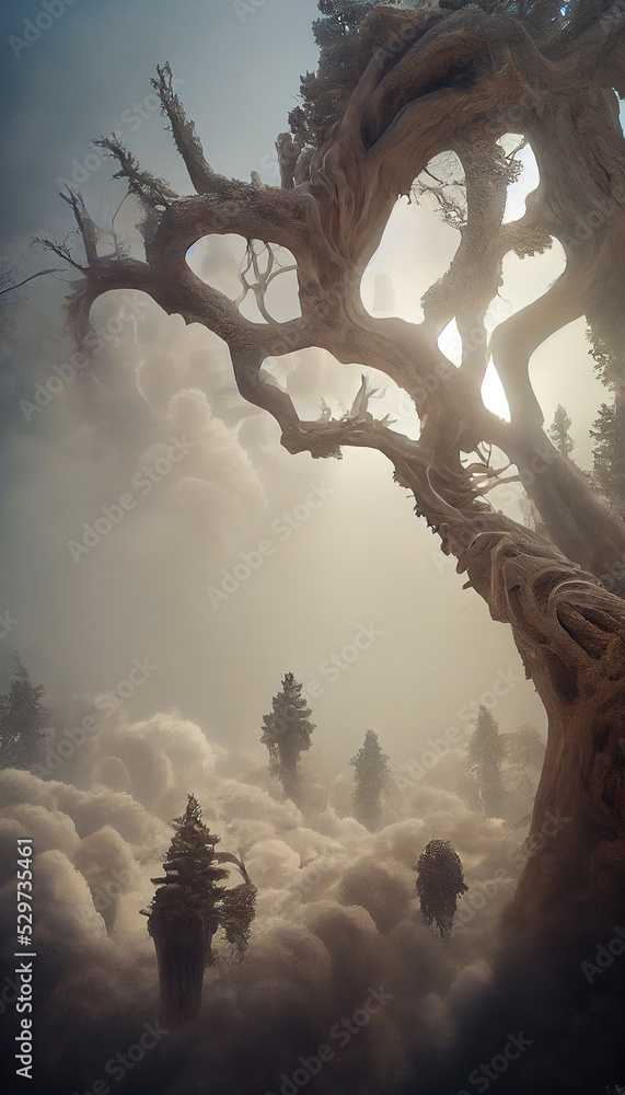 surrealistic carnivore trees Adolf Lachman Mark Powell Digital Art ...