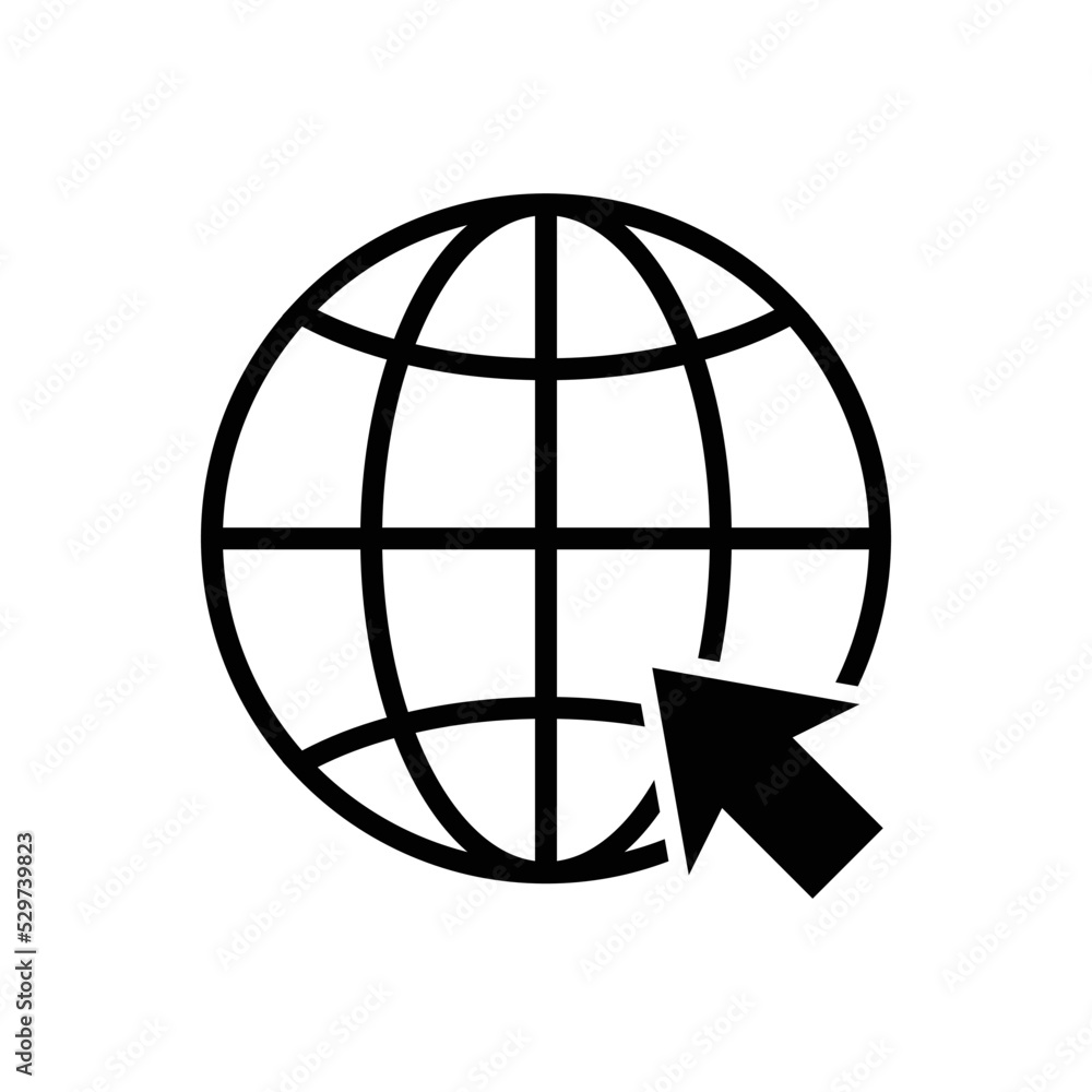 Internet Globe Logo Vector