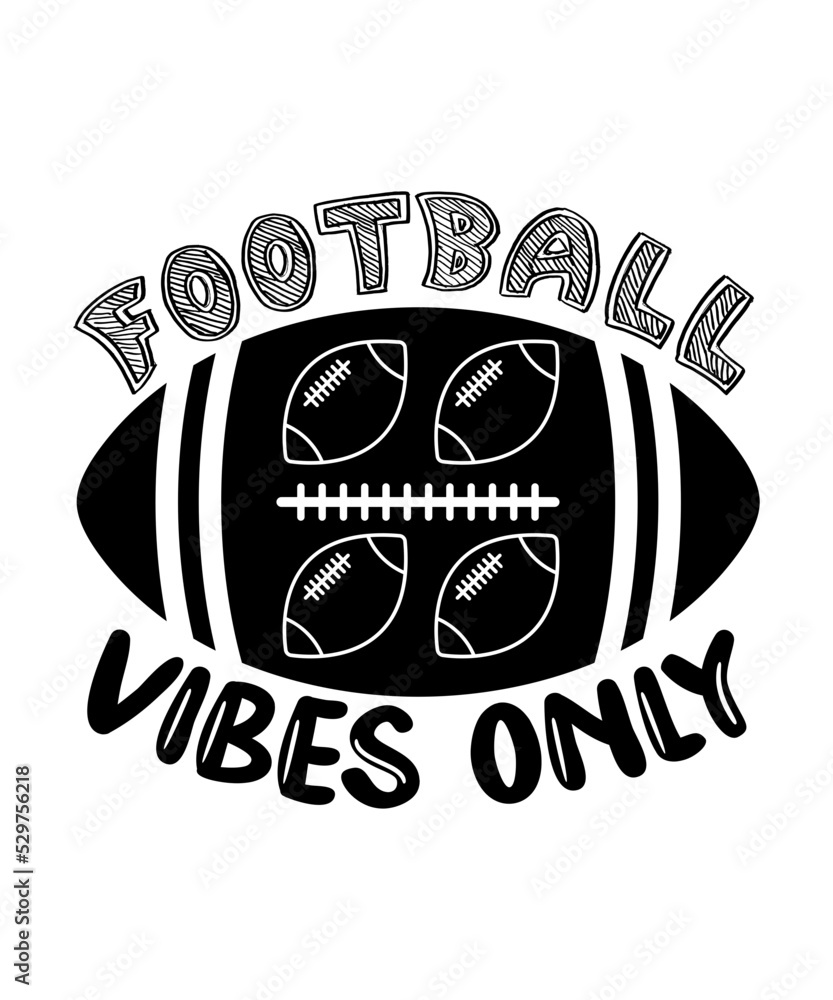 Football SVG, Football cut file, Football Silhouette & Cricut Cut File ...